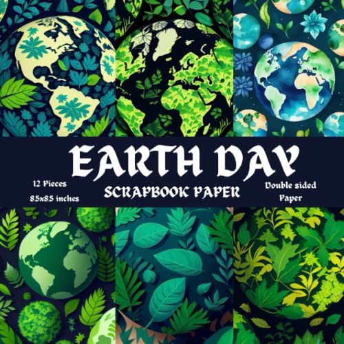 Earth Day Scrapbook Paper: 12 Pieces Double Sided Scrapbook Paper For ...