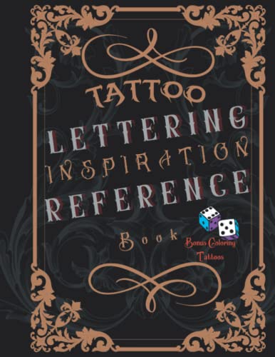Tattoo Lettering Inspiration Reference Book: Practice Calligraphy and ...