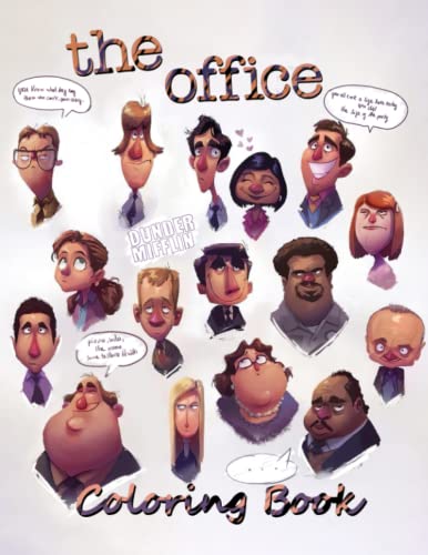 The Office Coloring Book: Dunder Mifflin Coloring Book for Fans with ...