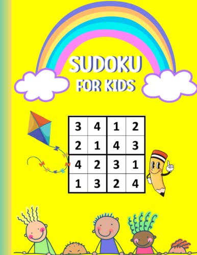 beginner sudoku for kids: puzzle books for children ages 6-8 by ...