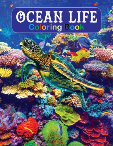 Ocean Life Coloring Book: Sea Coloring Book With Beautiful Sea Life ...