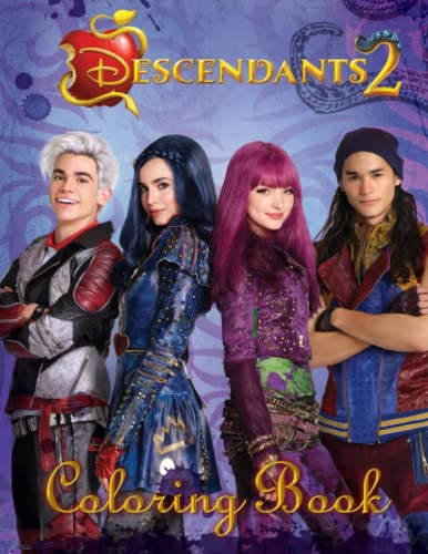 Descendants Coloring Book: Funny Enchanting 2 Beautiful Creativity ...