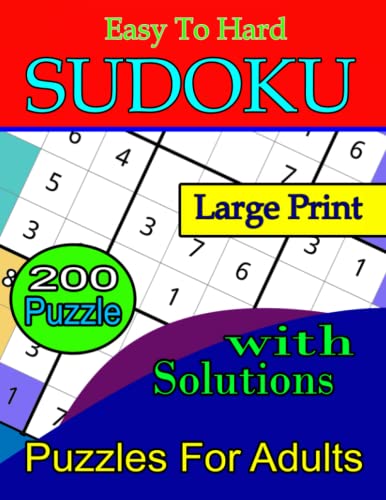 Sudoku The Memory Sharpen Journey: Easy To Hard Large Print Puzzles ...