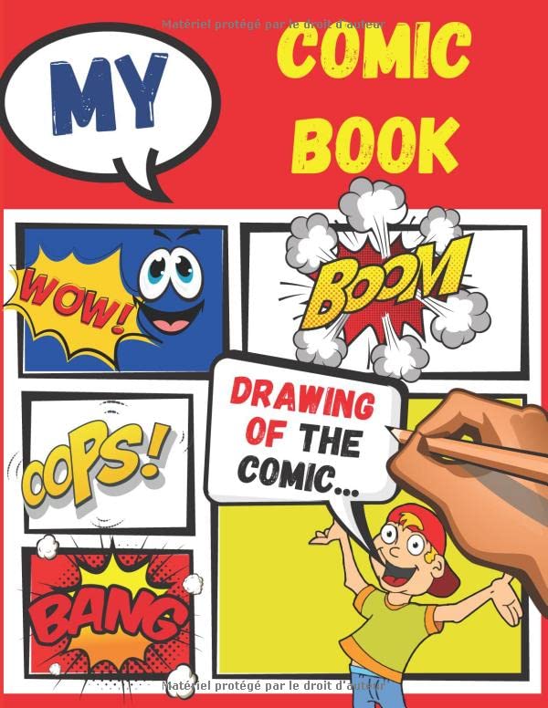 My Comic book - Drawing of the comic: Blank comic strip boards | adults ...
