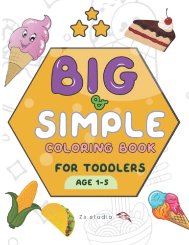 BIG and simple coloring book for Toddlers :: 119 easy and fun coloring ...