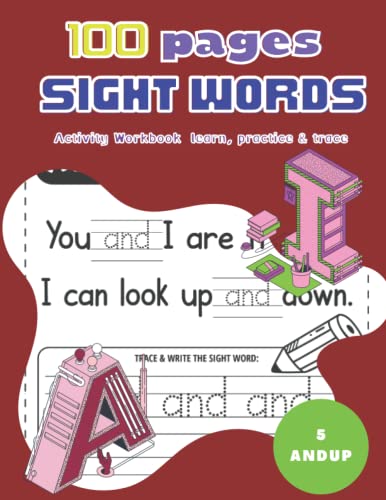 100 pages Sight Words Activity Workbook learn, practice & trace: Learn ...