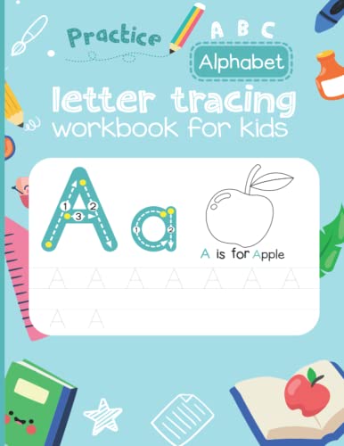 ABC Tracing Workbook For Kids: A-Z Alphabet Handwriting Practice ...