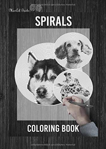 Spirals Coloring Book: Spiroglyphics Malbuch für Erwachsene. 40 Tier ...