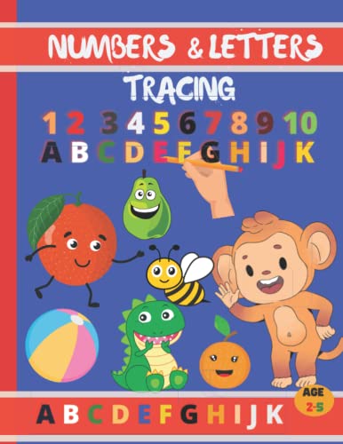 Numbers And Letters Tracing Book: Numbers And Letters Tracing Book ...