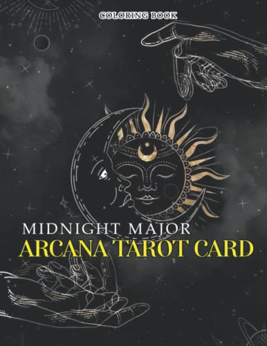 Midnight Major Arcana Tarot Card Coloring Book Pages Designed To ...
