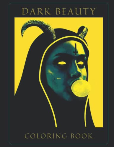 Dark Beauty Horror Coloring Book: A Coloring Book for Adults Features ...