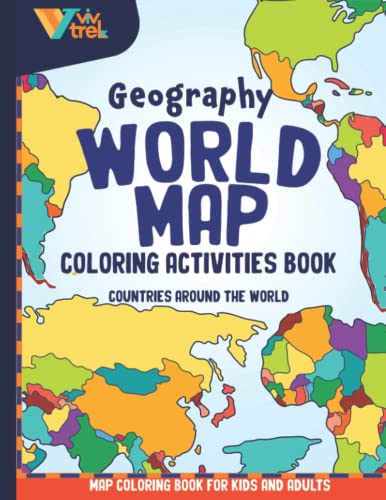 World Map Coloring Pages For Kids