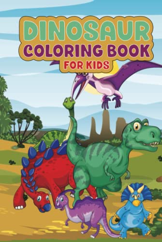 Dinosaur Coloring Book For Kids: Learn to Draw Them Step by Step, A Fun ...