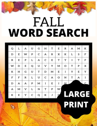 Fall Word Search: Autumn Word Find Puzzles For Adults, Teens and ...