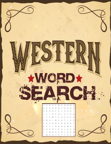 Western word search :puzzle book, Western word find book, Word Search ...