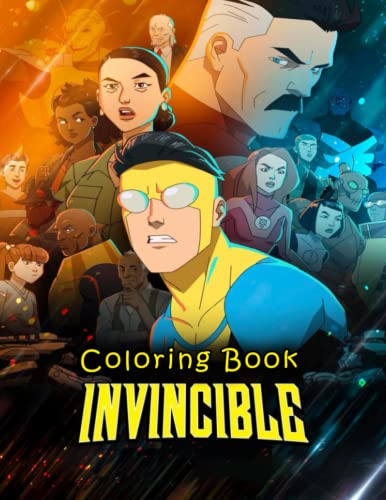 Invincible Coloring Book: Easy And Fun Coloring Pages For Kids ...