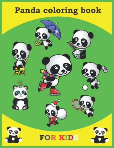 panda Coloring Book for Kids: Coloring Pages with cute panda for kids ...
