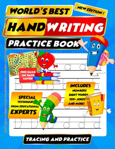 Handwriting Practice Book For Kids, Kindergarten & Beginners - Learn To ...