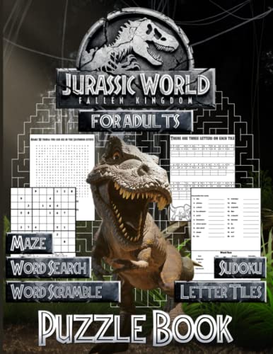 Jurassic Puzzle Book: Extreme The Complete World Sudoku Fallen Word ...