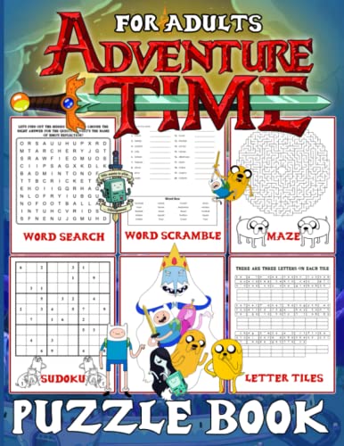 Adventure Puzzle Book: Fantastic Time Word Scramble Stress Relieving ...