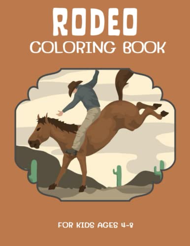 Rodeo Coloring Book For Kids: Cute Cowboy Colouring book for Children ...
