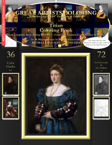 Titian Coloring Book: Titian Complete Art Coloring Book #1 - Color The ...
