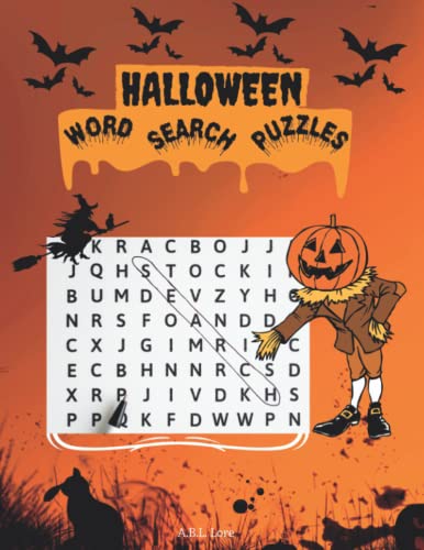 Halloween word search puzzles: Halloween puzzles for adults and teens ...