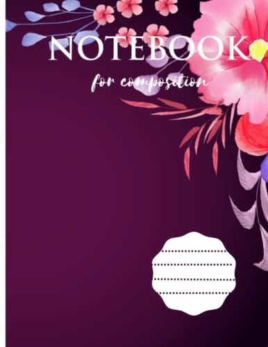 Notebook for composition: Ruled Paper Notebook Journal, Workbook for ...
