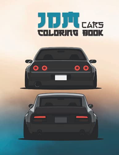 JDM CARS Coloring Book: The Best Cars of JDM World | 40 Classic ...