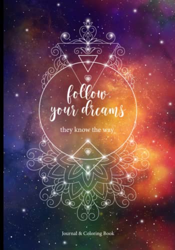 Journal & Coloring Book: 2-in-1 Lined Journal - 120 pages and 12 ...