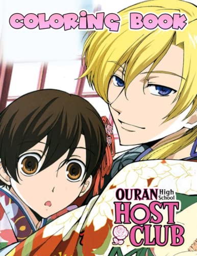 Ourán High Schòol Hóst Club Coloring Book: Perfect Coloring Book For ...