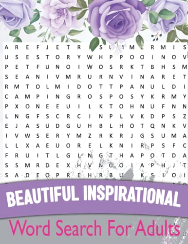 Beautiful Inspirational Word Search for Adults: Word Search Puzzles and ...