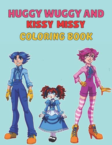 Huggy Wuggy And Kissy Missy: A Coloring Book with Simple Pictures and ...
