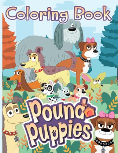Pound Coloring Book: Exploring Unofficial Puppies Designs Books For ...