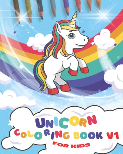 unicorn coloring book v1 for kids: 39 Designs of Fun and Creativity ...