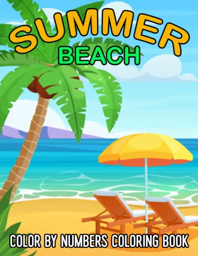 Summer Beach Color By Numbers Coloring Book: A Fun Search and Find at ...