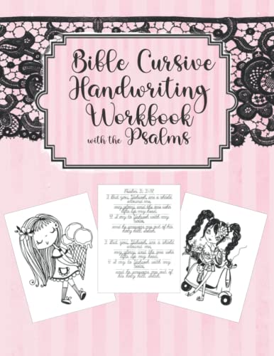 Bible Cursive Handwriting Workbook With The Psalms: Scripture Cursive ...