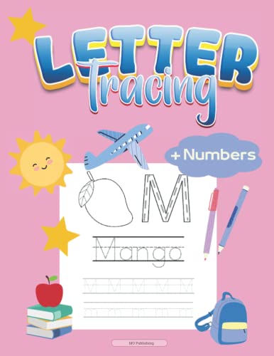 Workbook Tracing Letters and Numbers Plus Coloring Pages For Kids ...