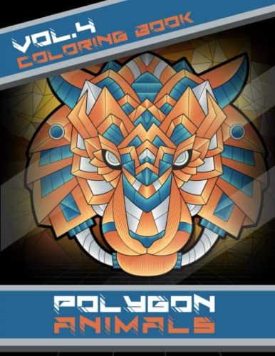 Vol.4 Polygon Animals: Adult Coloring Book by Definitely Probably Press ...