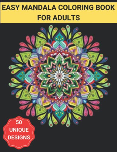 Easy Mandala Coloring Book: Simple Mandala Coloring Book for Kids ...
