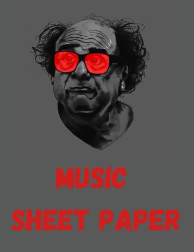 Danny DeVito Music Sheet Paper: Music Manuscript Paper - White Marble ...