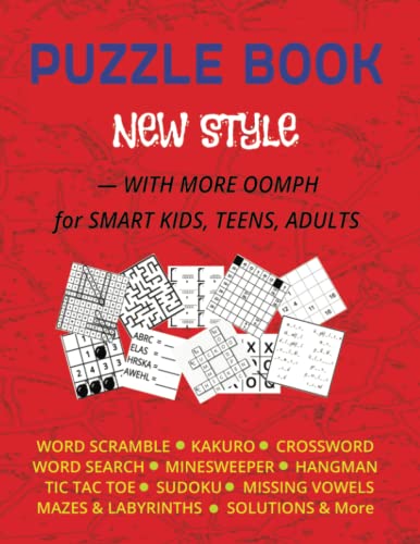 Puzzle Book: New Style: With More Oomph for Teens, Adults by ...