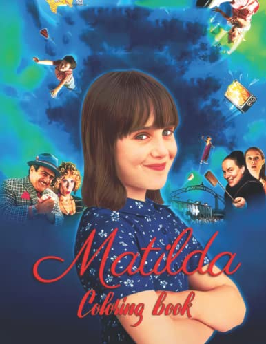 Matilda Coloring Book: A Large Print Mindfulness Small Books For Kid ...