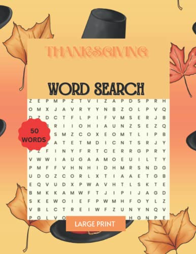 THANKSGIVING WORD SEARCH: 50 words large print by Peter Amos | Goodreads
