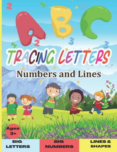 Tracing Letters Numbers and Lines: Homeschool preschool activities with ...