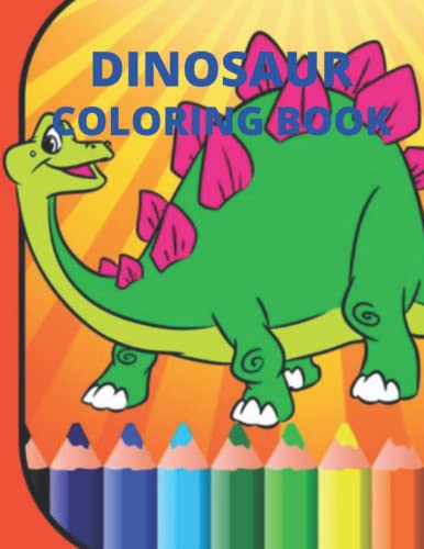 Dinosaur colouring book for kids from age: 3-10years. #75pages, Paper ...