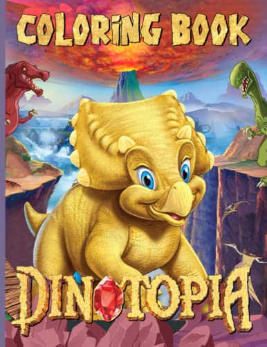 Dinotopia Coloring Book: Relaxing Beautiful With Newest Unofficial ...