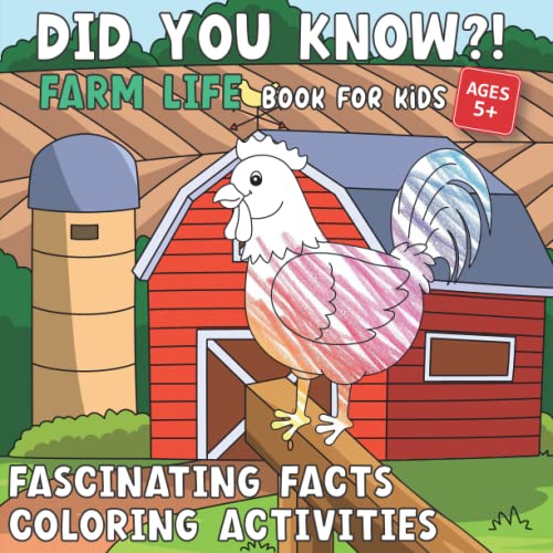 Did You Know?! Life On The Farm Coloring Fact Book for Kids: Learn Fun ...