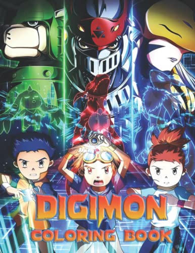 Digimon Coloring Book: Stress Relief Art Great Colouring Books For ...
