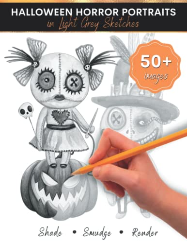 Halloween Drawing Book for Kids and Teens: Creepy Cute Creatures in ...